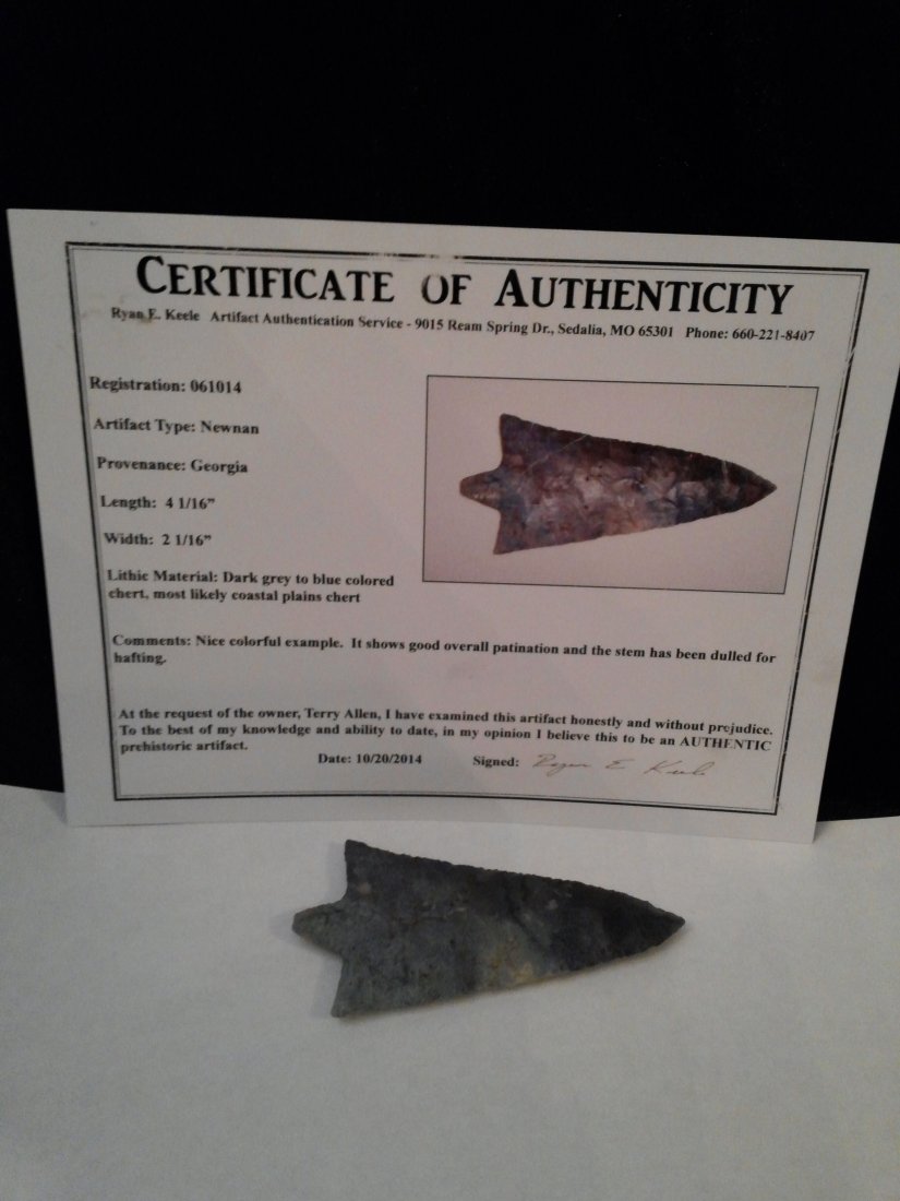 NEWNAN ARROWHEAD WITH RYAN KEELE COA