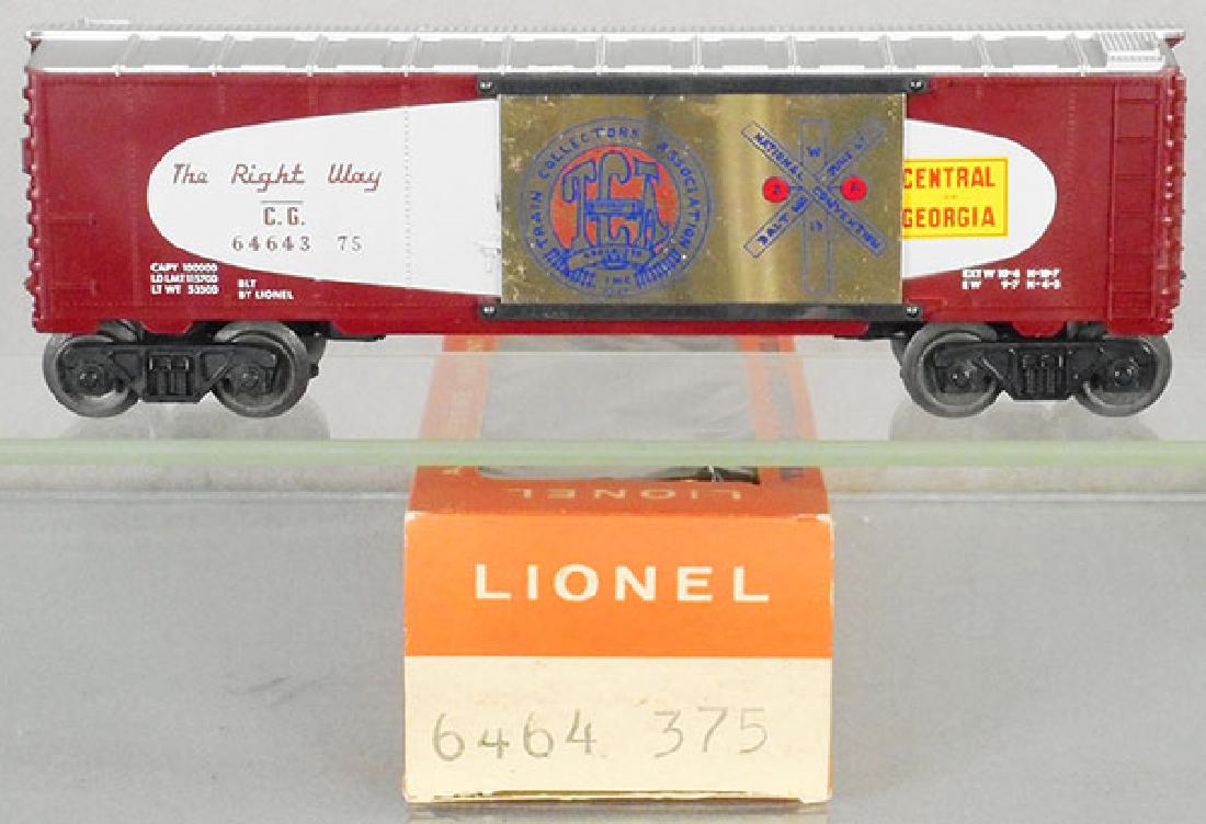 Lionel 6464 375 Tca Central Of Ga Box Car