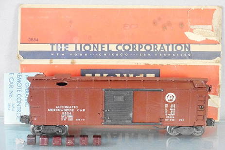Rare Automatic Merchandise Box Car No.3854 W/ Cubes