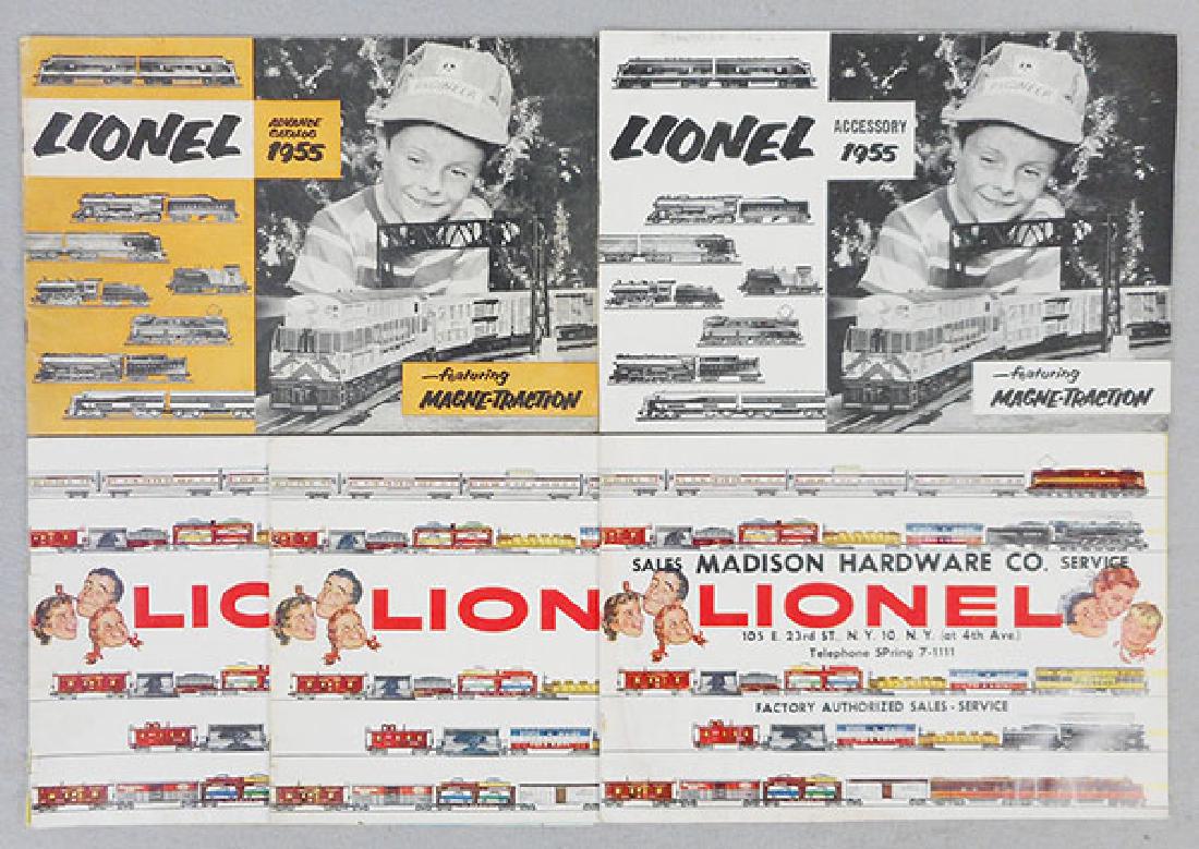 5 Lionel 1955 Catalogs