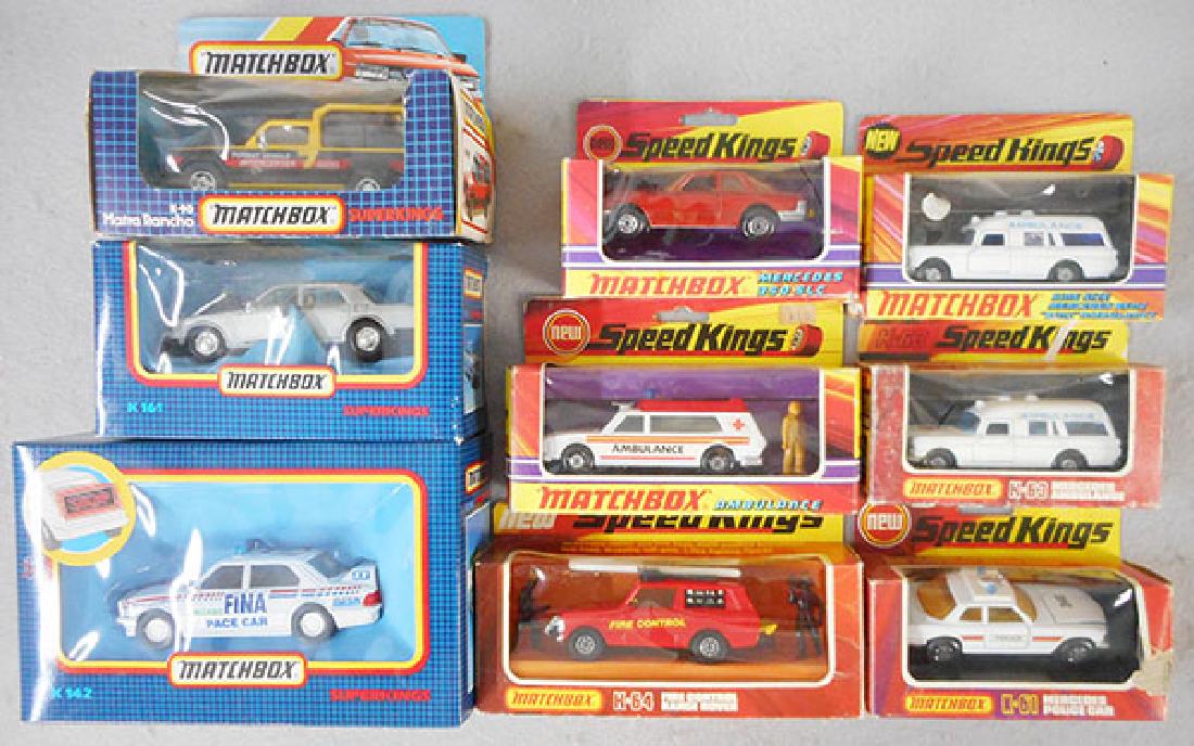 9 MATCHBOX KING SIZE VEHICLES