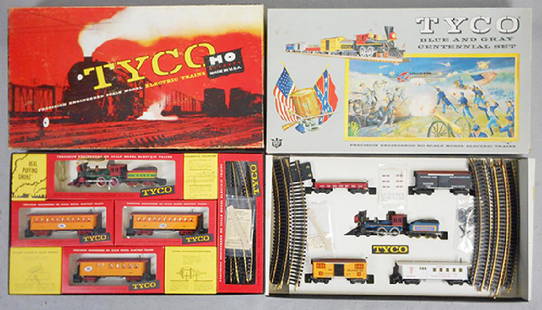 Civil War Tyco Blue And Grey Ho Train Set