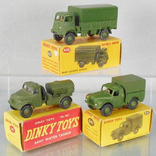 3 Dinky Military Trucks