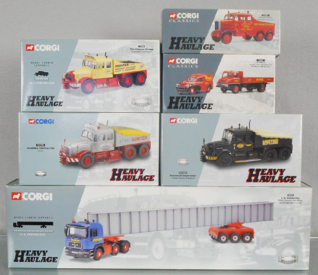 6 Corgi Heavy Haulage Trucks