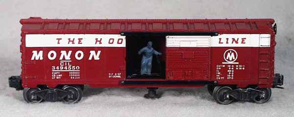 081a: Lionel 3494 550 Monon Operating Box Car