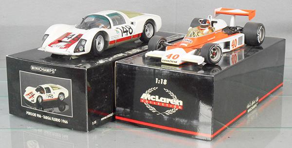 2 Minichamps Model Race Cars