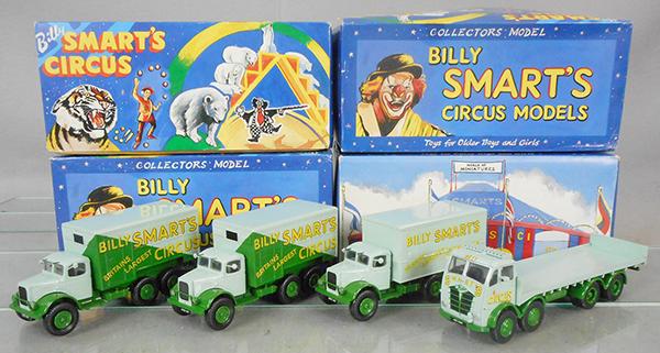 4 Billy Smarts Circus Models