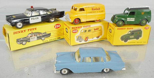 4 Dinky Vehicles