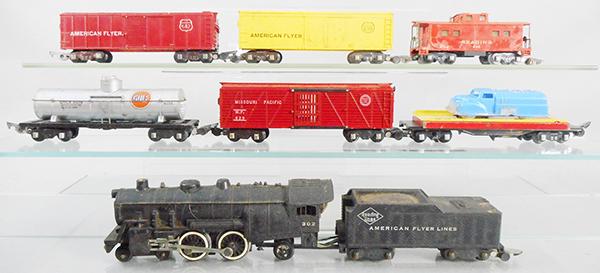 5 American Flyer 715 Unloading Train Cars