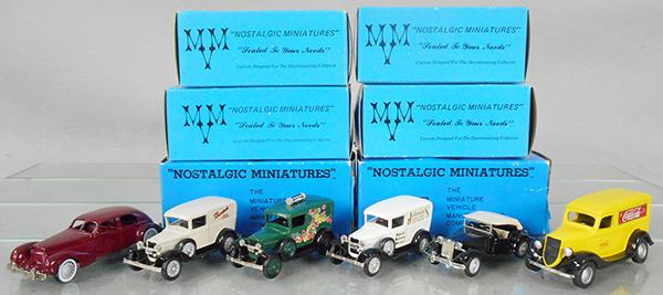 6 Nostalgic Miniatures Vehicles