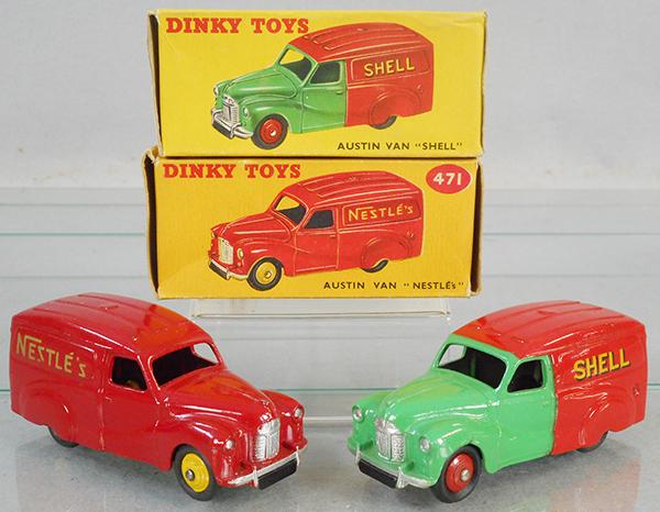 2 Dinky Austin Vans