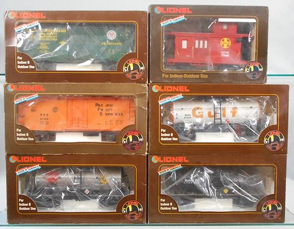 6 Lionel Large Scale Freight Cars