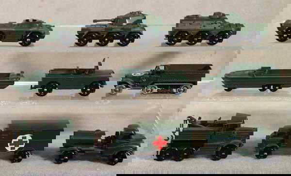 346: 9 MATCHBOX MILITARY VEHICLES