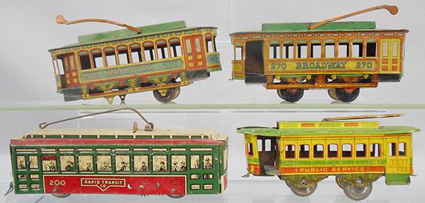 Tin Litho Marx Rapid Transit Trolley Wind Up Toy.