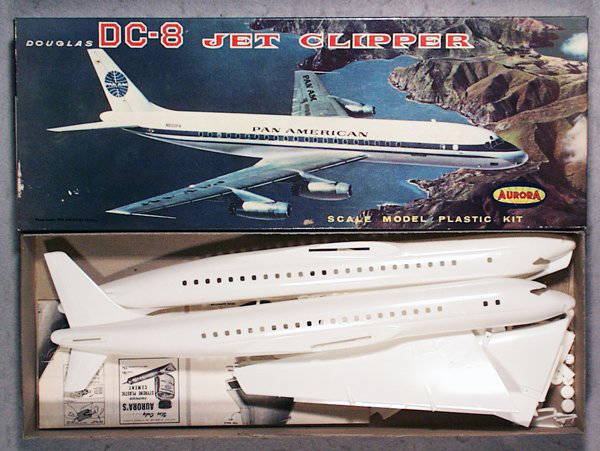 Aurora 386 2:49 Douglas Dc 8 Jet Clipper Model Kit