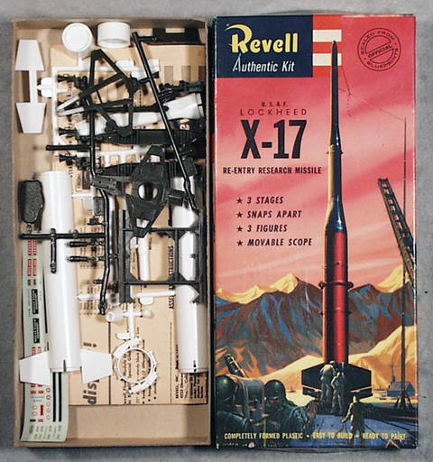 Revell H 1810:79 Lockheed X 17 Missile Model Kit