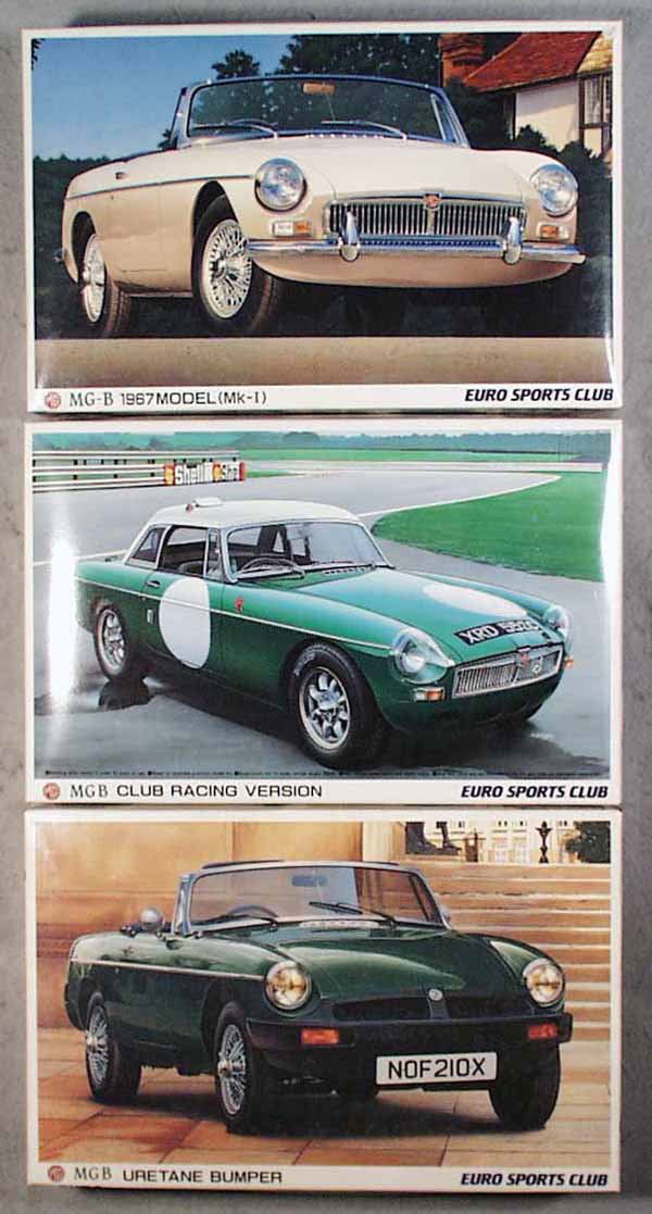 249: 3 AOSHIMA MGB MODEL KITS