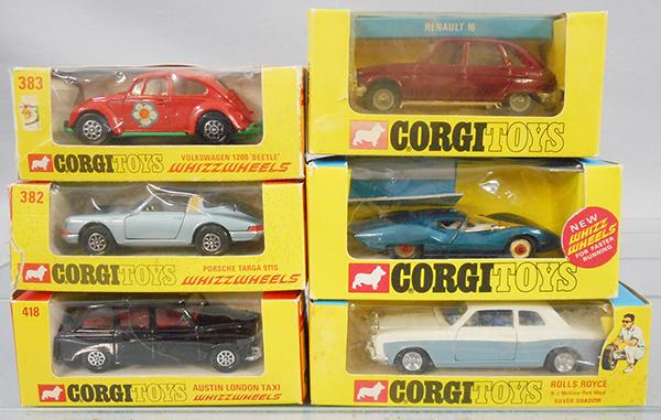 6 Corgi Vehicles