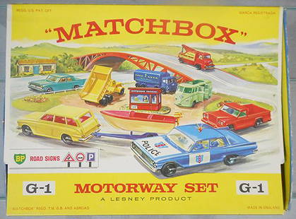 Matchbox Motorway Set W/ Activator Pins