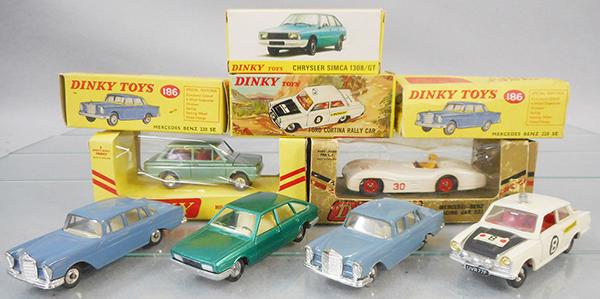 6 Dinky Vehicles