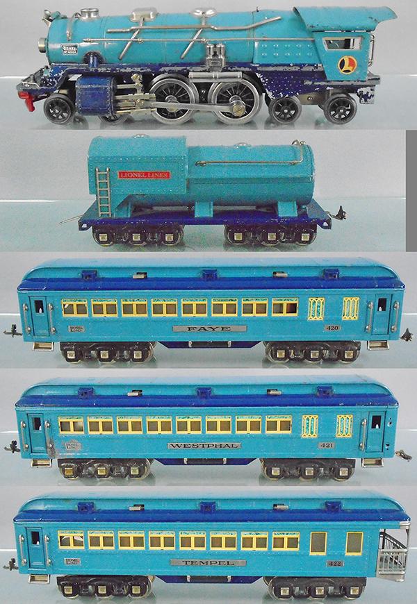 LIONEL BLUE COMET TRAIN SET - Dec 11, 2021 | Lloyd Ralston Gallery in CT