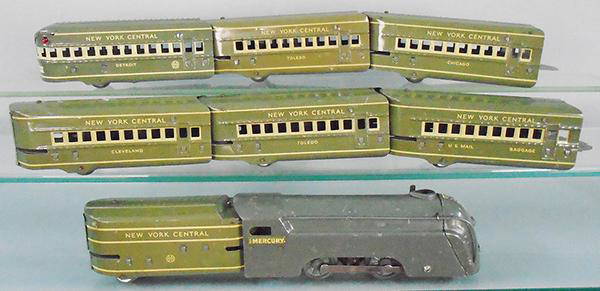 Marx 7096 Copper Mercury Train Set