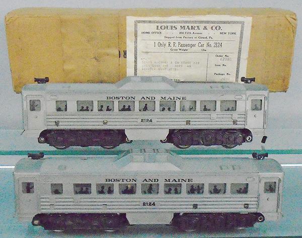 Marx 2124 B&m Budd Cars