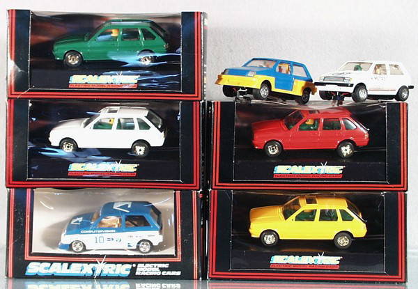 7 Scalextric Mg Slot Cars