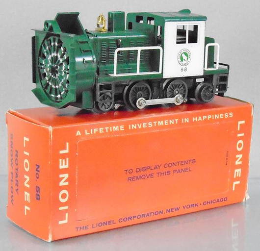 LIONEL 58 GREAT NORTHERN ROTARY SNOW PLOW (#0411) on Apr 09, 2022 ...