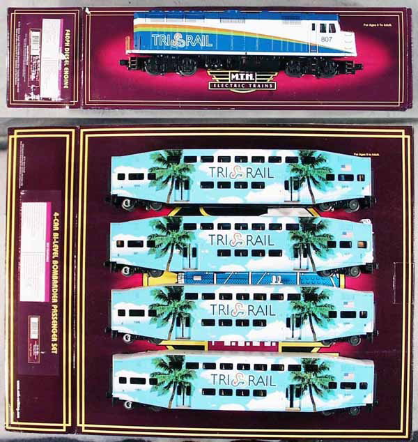 457: MTH TRI-RAIL TRAIN SET