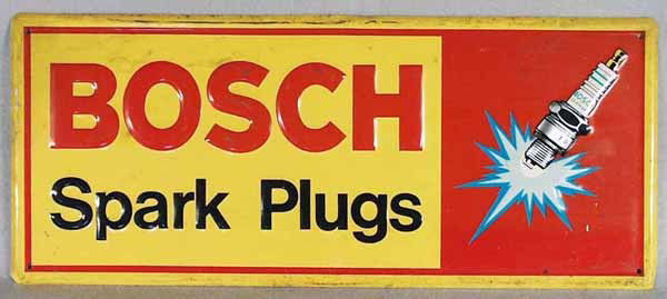 10: BOSCH SPARK PLUGS ADVERTISING SIGN