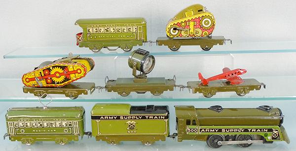 Marx Army Train Set