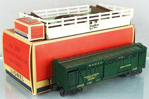 LIONEL 3356 HORSE CAR & CORRAL - Nov 19, 2011 | Lloyd Ralston Gallery in CT