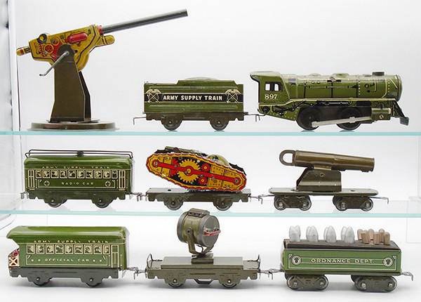 MARX ARMY TRAIN SET (#0062) on Apr 15, 2023 | Lloyd Ralston Gallery in CT