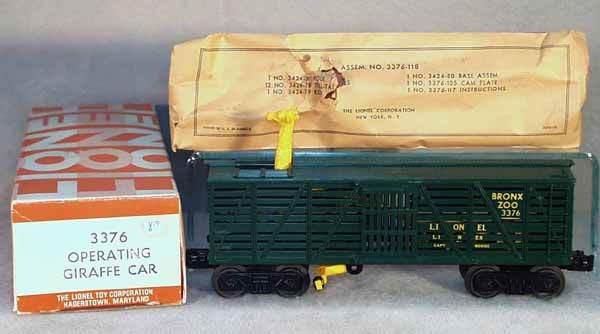 Lionel 3376 Oper Bronx Zoo Giraffe Car