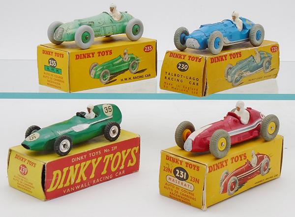 4 Dinky Race Cars Auction