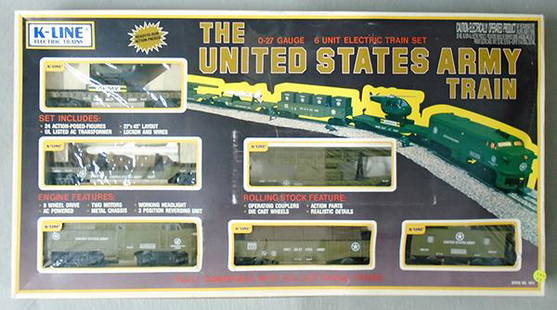 Mint K Line 1911 Us Army Train Set