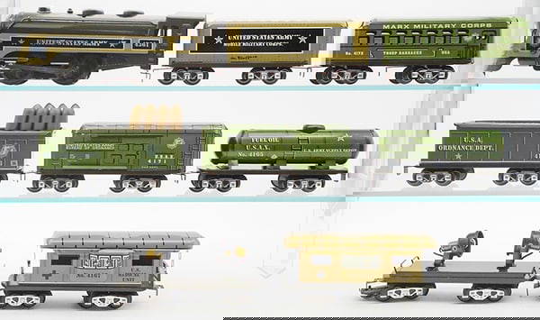 New Marx 10471 Us Army Train Set Auction