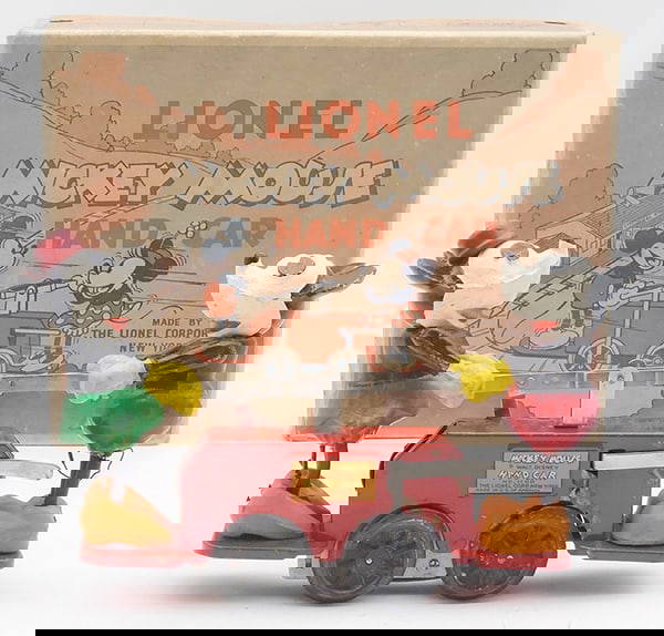 Lionel 1100 Mickey Mouse Hand Car Auction