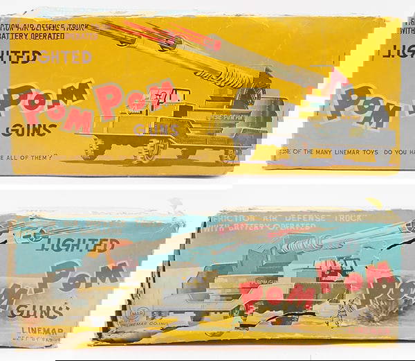 Linemar Air Defense Truck W/pom Pom Guns Auction