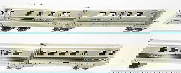 American Flyer Burlington Zephyr Train Set Auction