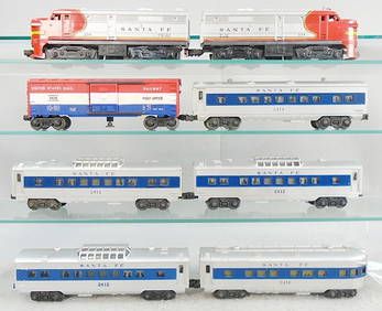 Lionel Santa Fe Passenger Train Set
