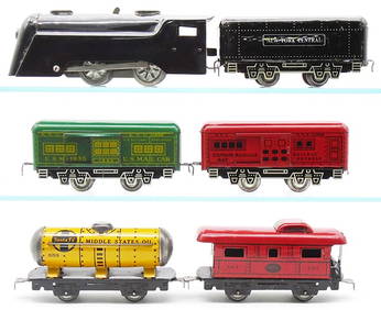 Boxed Marx Monon 81f "the Hoosier Line" Train Set