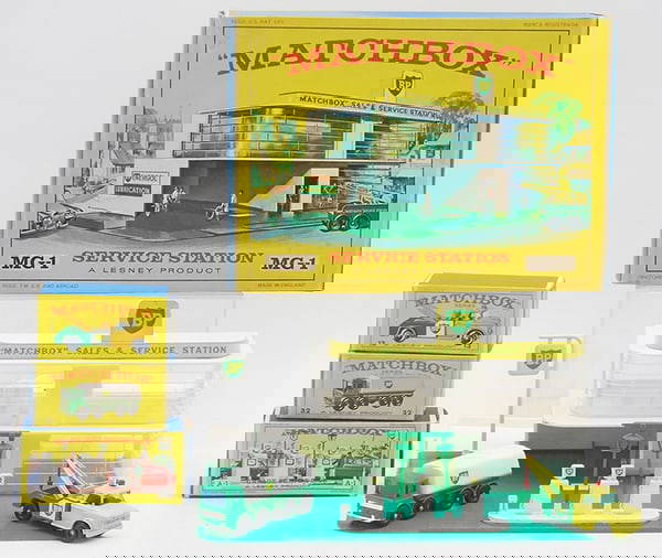Matchbox Bp Gas Station Set