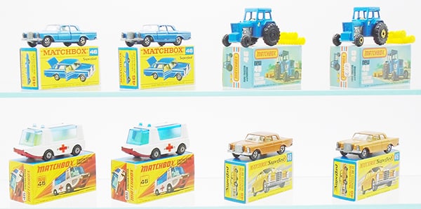 Matchbox, 8 Modelle