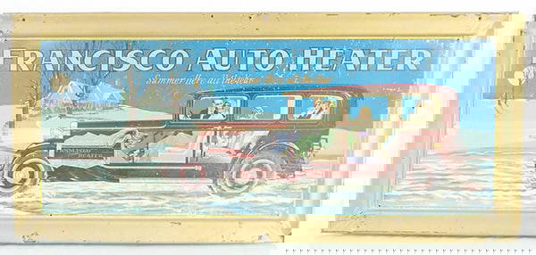 Francis Co Auto Heater Sign Auction