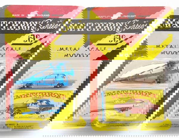 2 Matchbox Blister Packs Auction