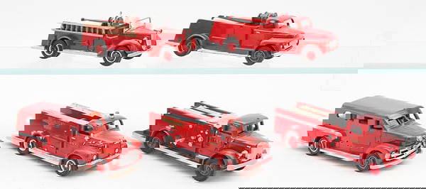 5 Dehanes Models Fire Trucks Auction