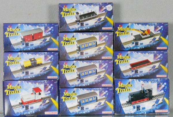 2 FLEISCHMANN MAGIC TRAIN SETS