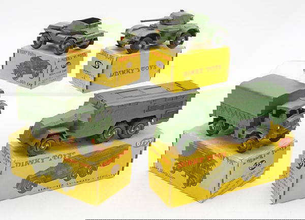 4 Dinky Army Vehicles Auction